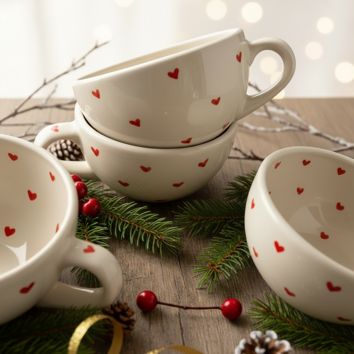 Ceramic Heart Mug – Camachos Pottery